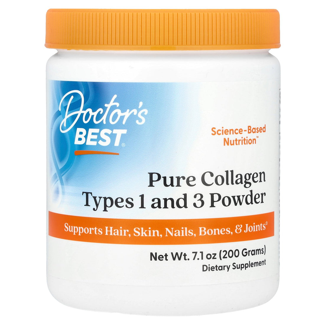 Doctor's Best Pure Collagen Types 1 and 3 Powder, 7.1 oz (200 g)