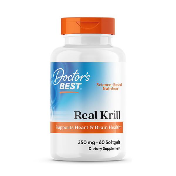 Doctor's Best Real Krill, 350 mg, 60 Softgel