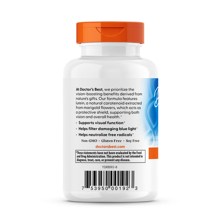 Doctor's Best Lutein with FloraGlo Lutein, 20 mg, 60 Softgels